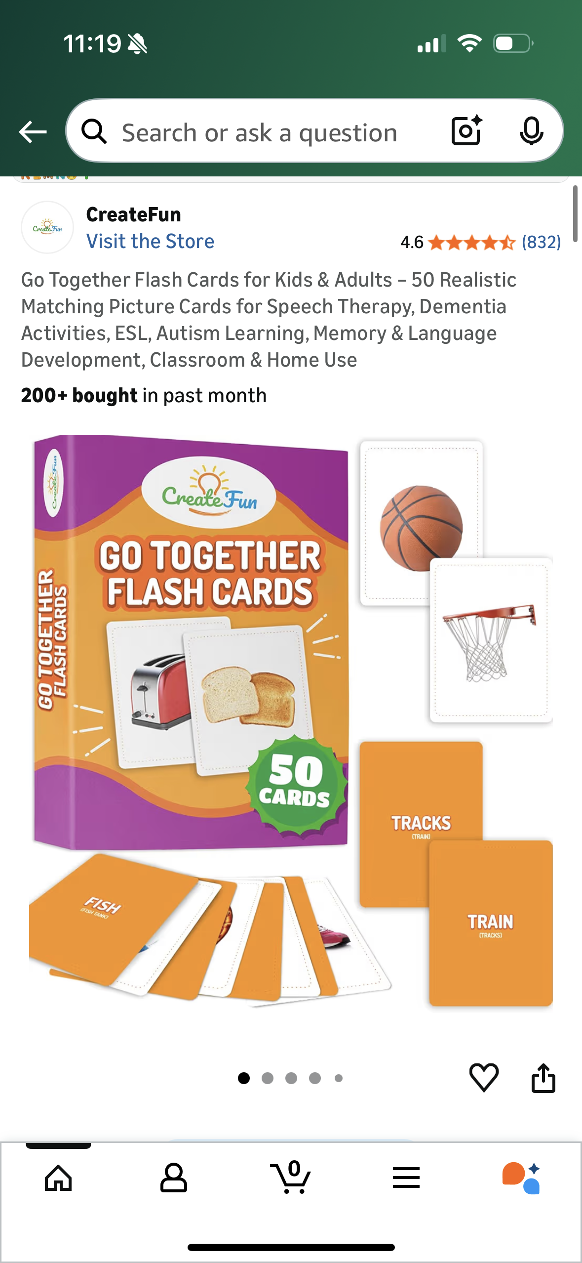 Go Together Flash Cards for Kids & Adults – 50 Realistic Matching Pict ...
