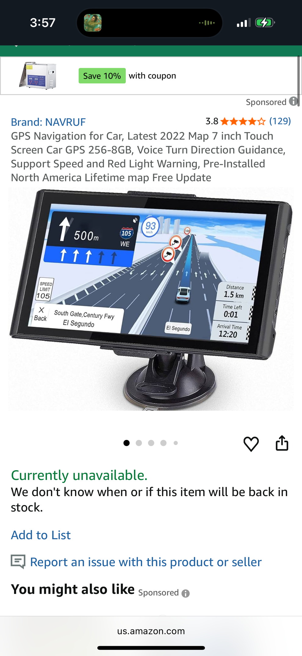 GPS Navigation for Car, Latest 2022 Map 7 inch Touch Screen Car GPS 25 ...