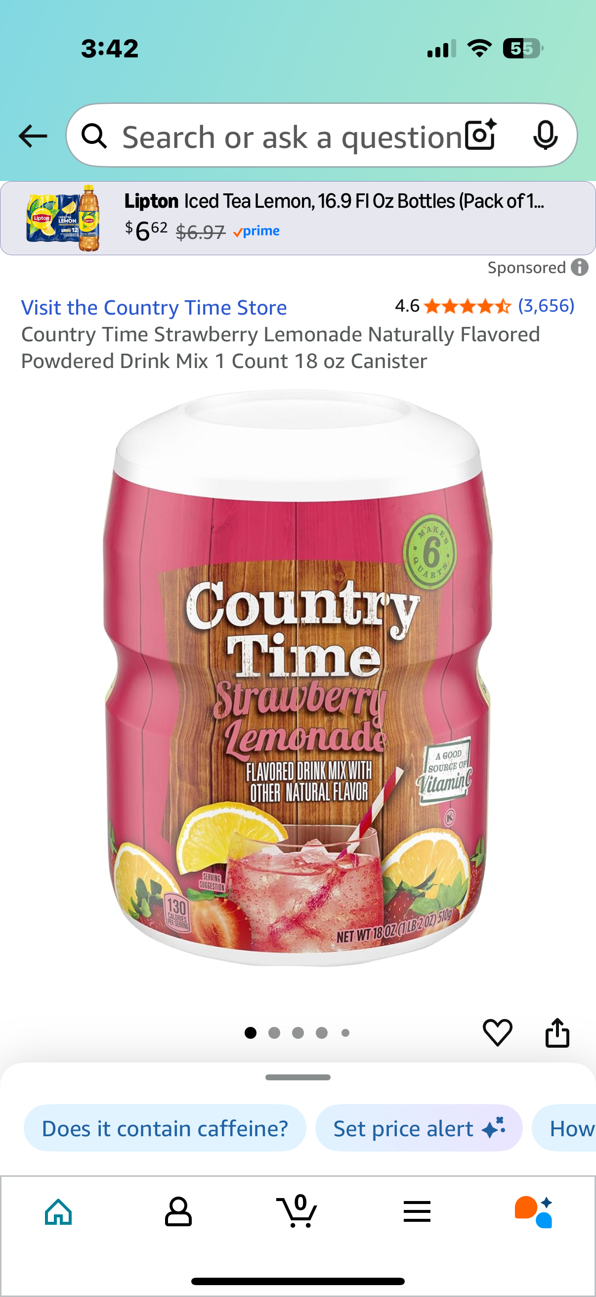 Country Time Strawberry Lemonade Naturally Flavored Powdered Drink Mix ...